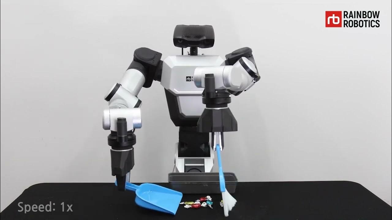 The new Rainbow Robotics RB-Y1 wheeled humanoid demo - YouTube