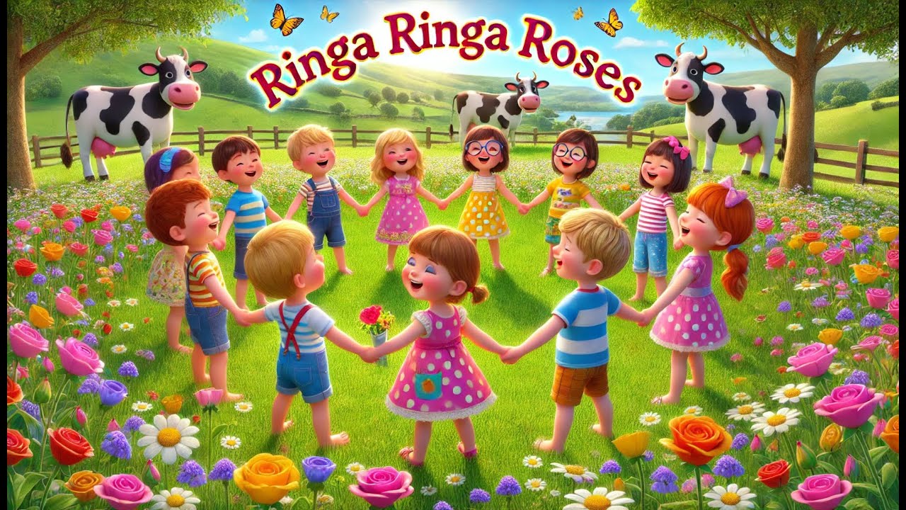 Ringa Ringa Roses New - Fun Kids Nursery Rhyme with Actions | Sing and ...