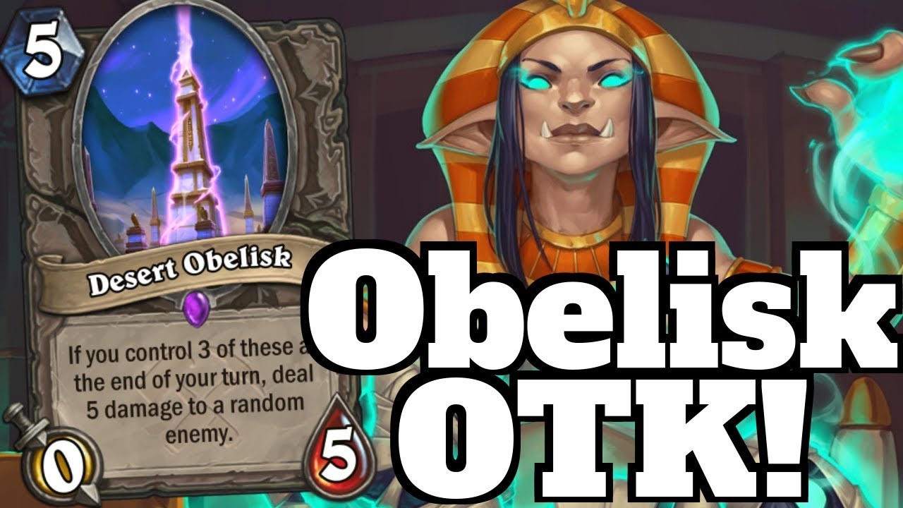 NEW Desert Obelisk OTK Combo! Living the Meme Dream! [Hearthstone Game ...