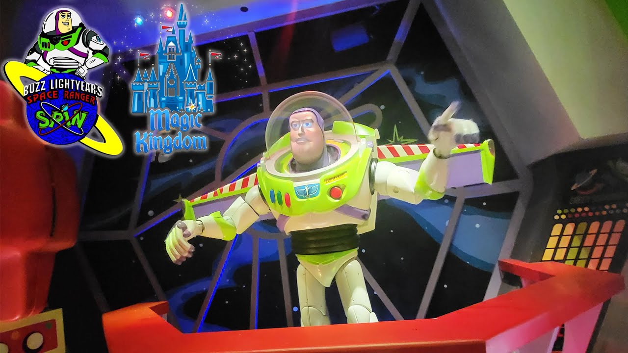 Buzz Lightyear's Space Ranger Spin On-Ride POV Magic Kingdom Walt ...