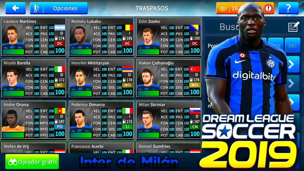 Plantilla del Inter de Milán para el dls 2022-2023(Dream league soccer ...