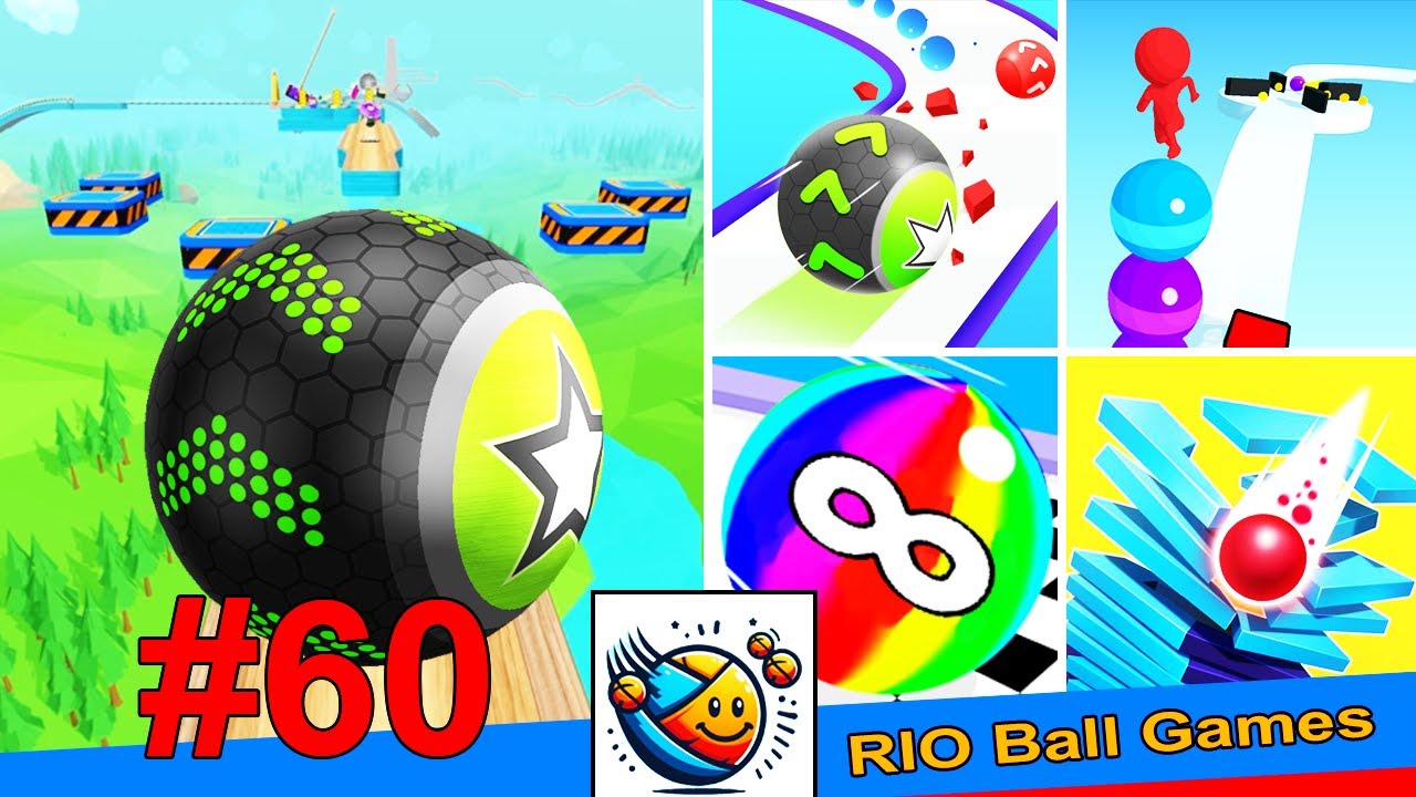 Going Balls VS Ball Run 2048 Infinity, Rolling Going Ball, Stack Rider ...