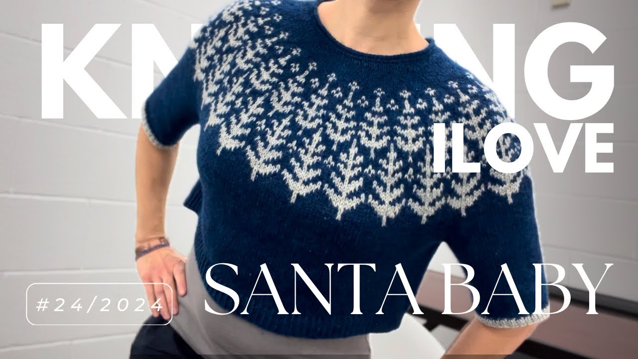 24 // Santa Baby Cropped Christmas Sweater finished & carrots knitting ...