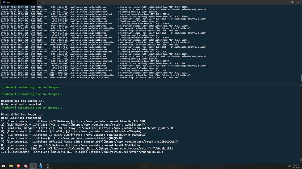 Discord Music Bot with Discord.js & Erela.js #3 - Searching & Displaying Tracks - YouTube