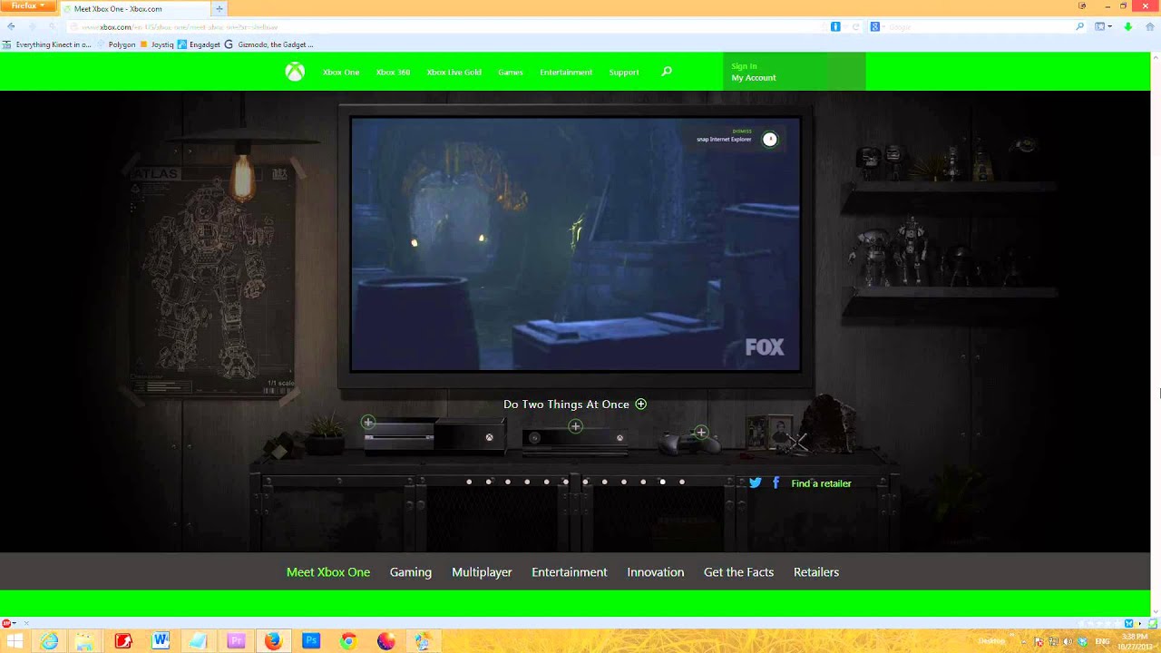 Xbox One User Interface simulation - YouTube