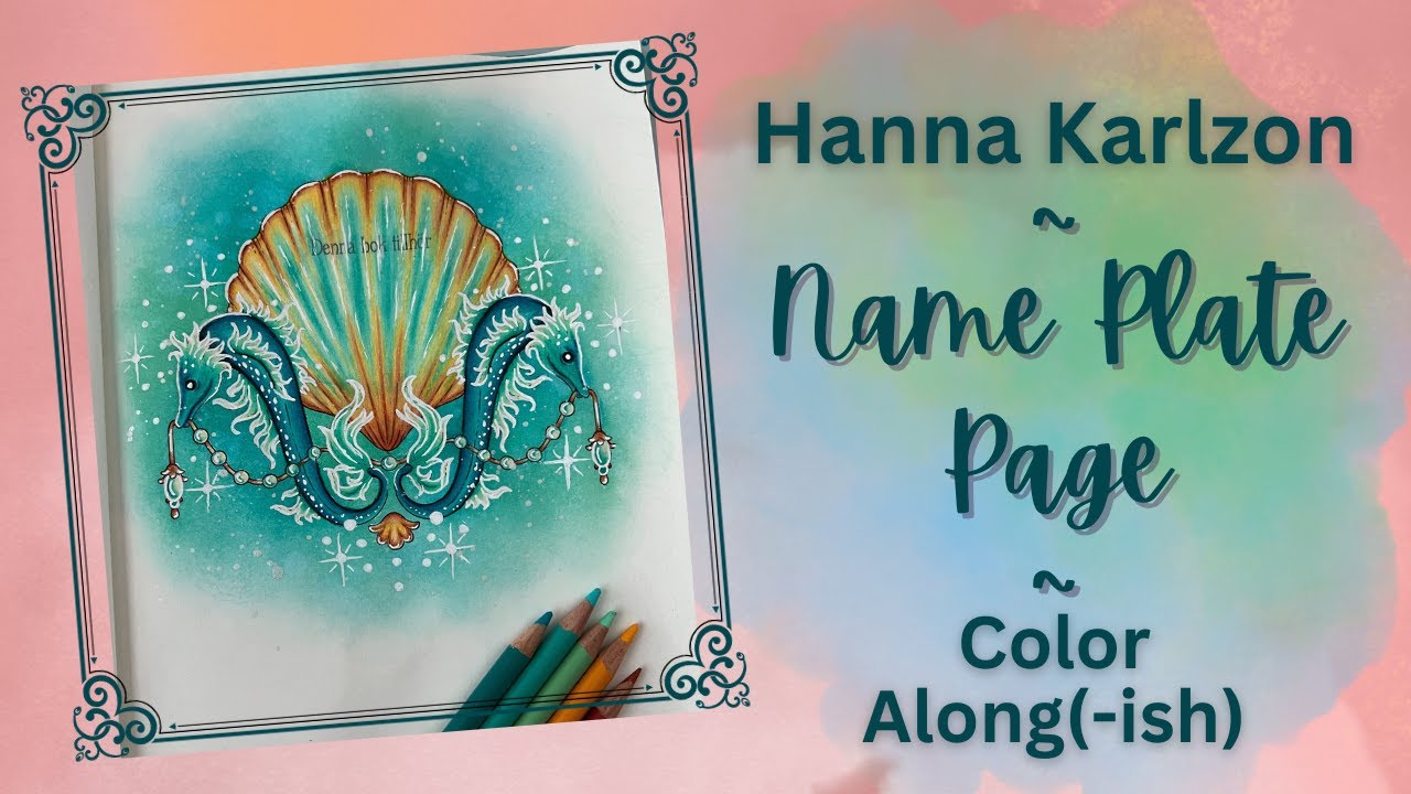 Atlantis | Name Page | Adult Coloring - YouTube