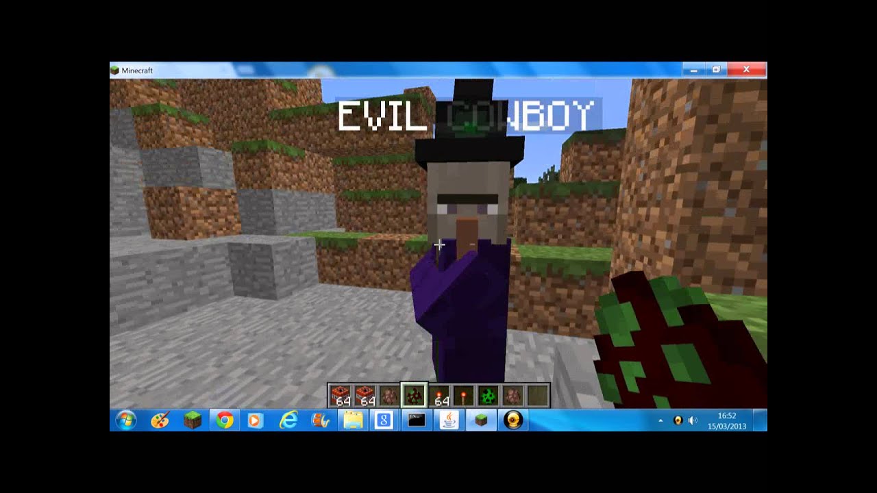 Minecraft bugs and mob names 1.5 - YouTube