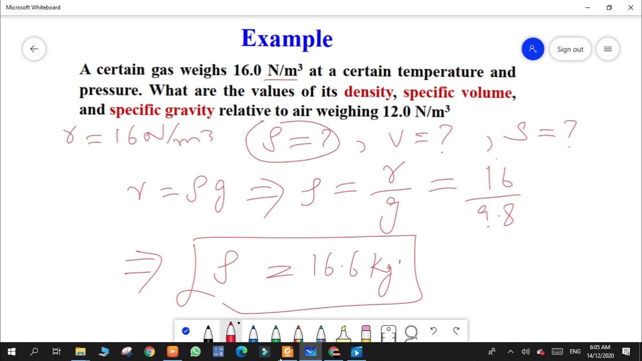 Fluid Mechanics PrOblem 2 Density Specific Volume Specific Gravity In fluid-mechanics-problem-2-density-specific-volume-specific-gravity-in
