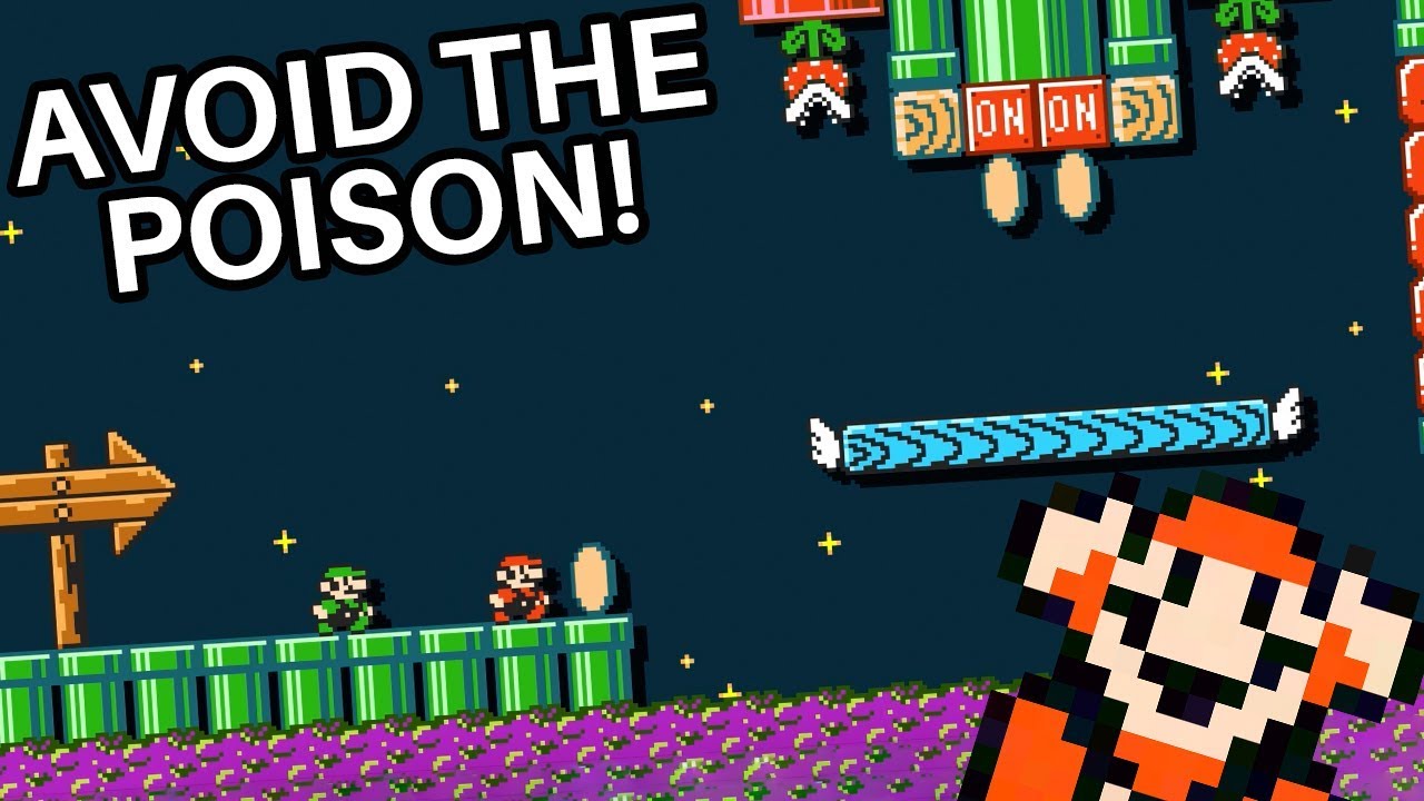 Only One Plumber Can Survive this Poisonous Swamp in Super Mario Maker ...