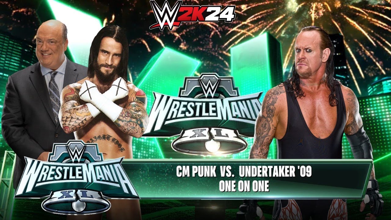 wwe2k24 - Cm Punk vs Undertaker '09 | Wrestlemania XL - YouTube