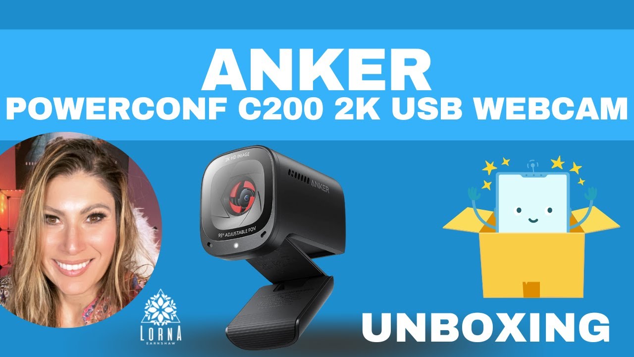 Anker PowerConf C200 2K USB Webcam, Webcam for Laptop, Computer Camera ...
