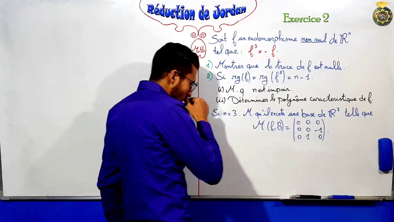 Exercice 2 sur la réduction de Jordan partie 2 - YouTube