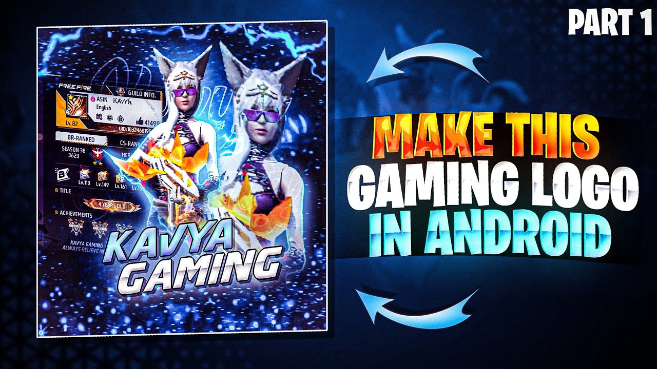 How To Make Creative Gaming Logo In Ps Cc Mobile | Stylish Logo Kaisa ...