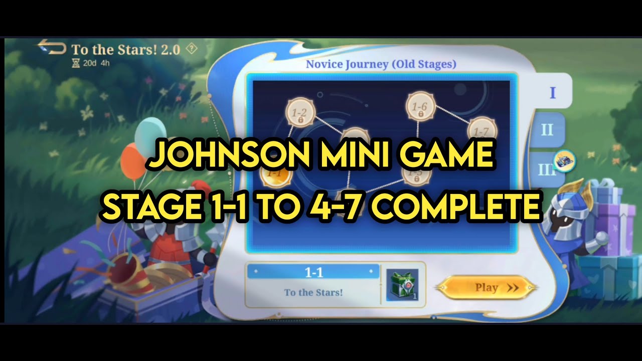 JOHNSON MINI GAME STAGE 1-4 COMPLETE 🎯 | MLBB JOHNSON MINI GAME ...