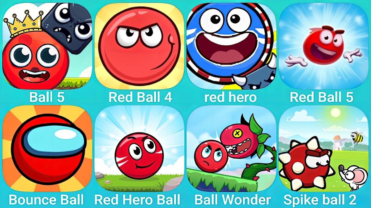 Ball 5, Red Ball 4, Red Hero, Red Ball 5, Bounce Ball, Red Hero Ball ...