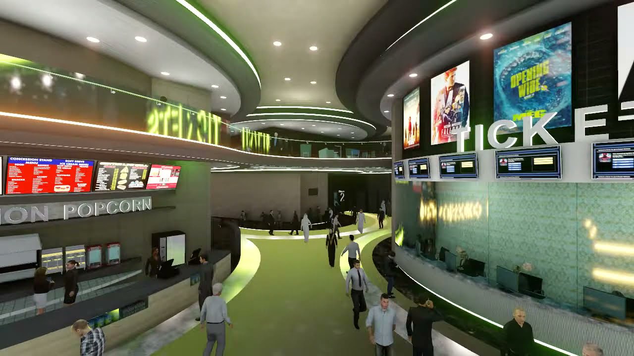 4 Screen Cinema Animation - YouTube