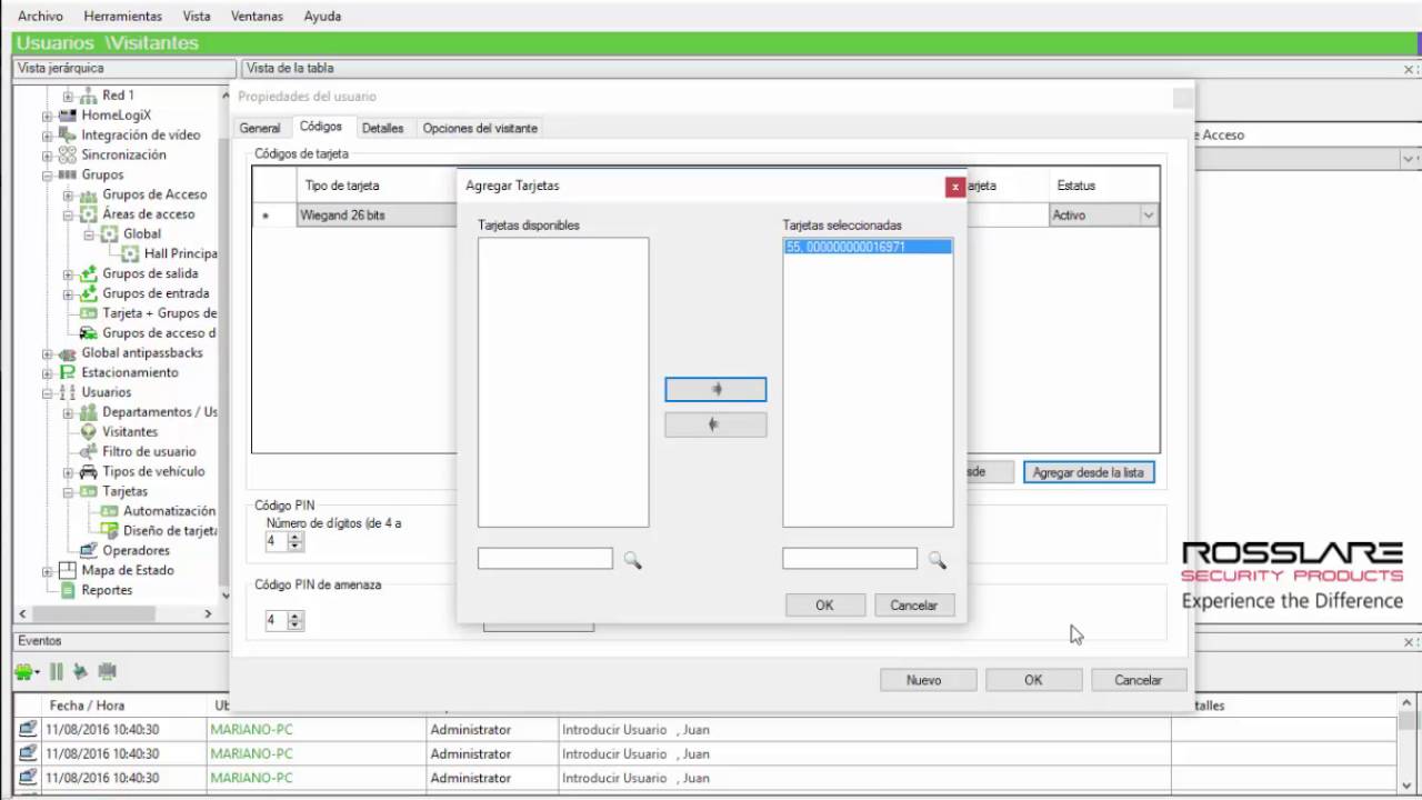 Nuevo Módulo de Visitantes - AxTraxNG 27.5 - Rosslare Security Products ...