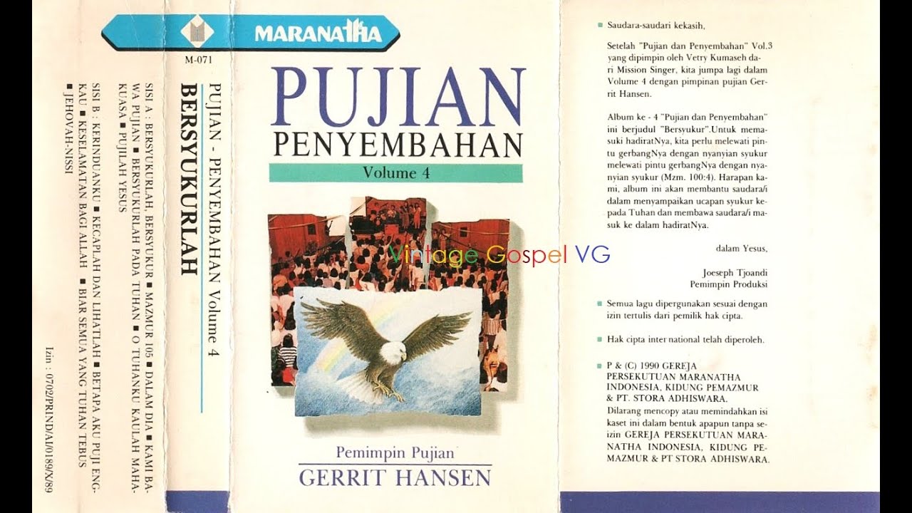 Kecaplah dan Lihatlah - Gerrit Hansen & Kidung Pemazmur Singers (1990 ...