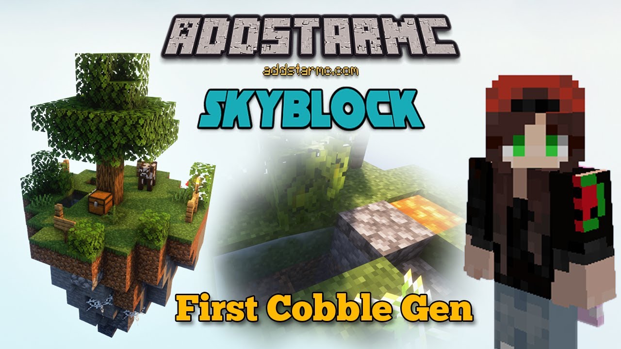 AddstarMC Skyblock Tutorials: First Cobblestone Generator - YouTube