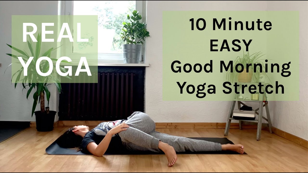 Easy Good Morning Stretch (that you can do from bed) | 10 minute ...