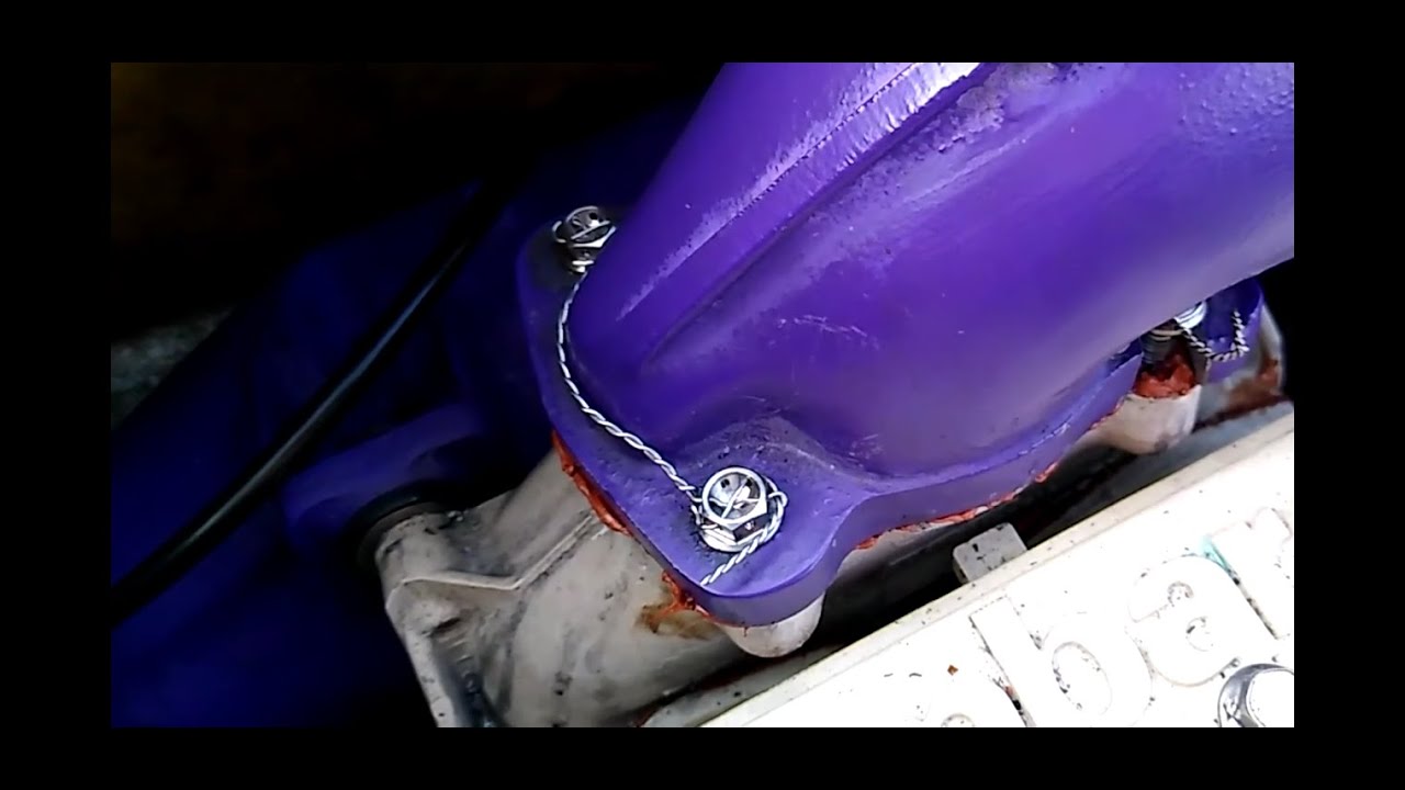 Sea-doo 95 XP Exhaust Lock Wire 717 Rotax Bolts Loosen - YouTube
