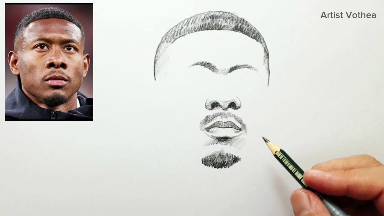 Drawing Pencil Sketch David Alaba #artistvothea - YouTube