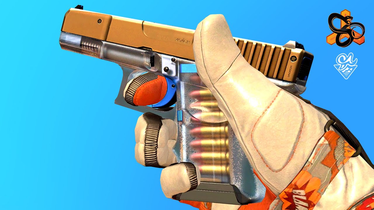 CSGO | Glock-18 | Clear Polymer | Snakebite Case - YouTube