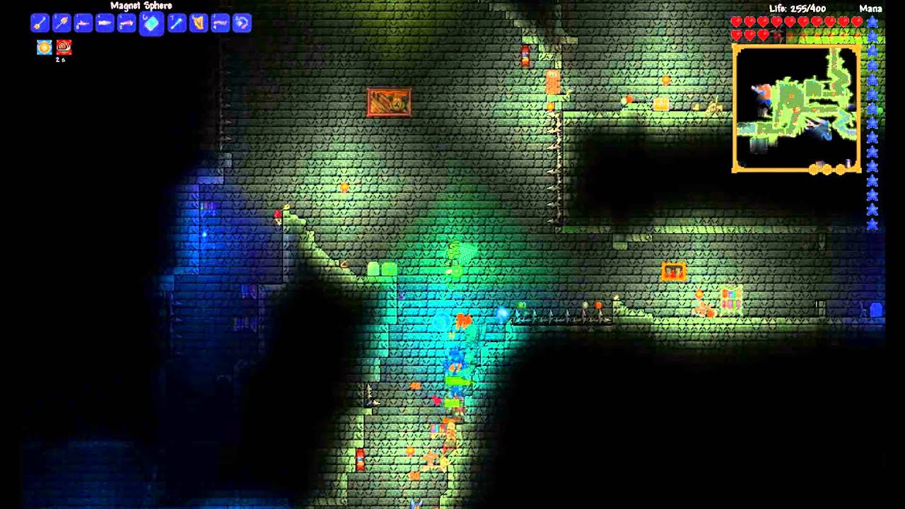 TERRARIA 1.2 THE MAGNET SPHERE!!!!! RARE DROP - YouTube