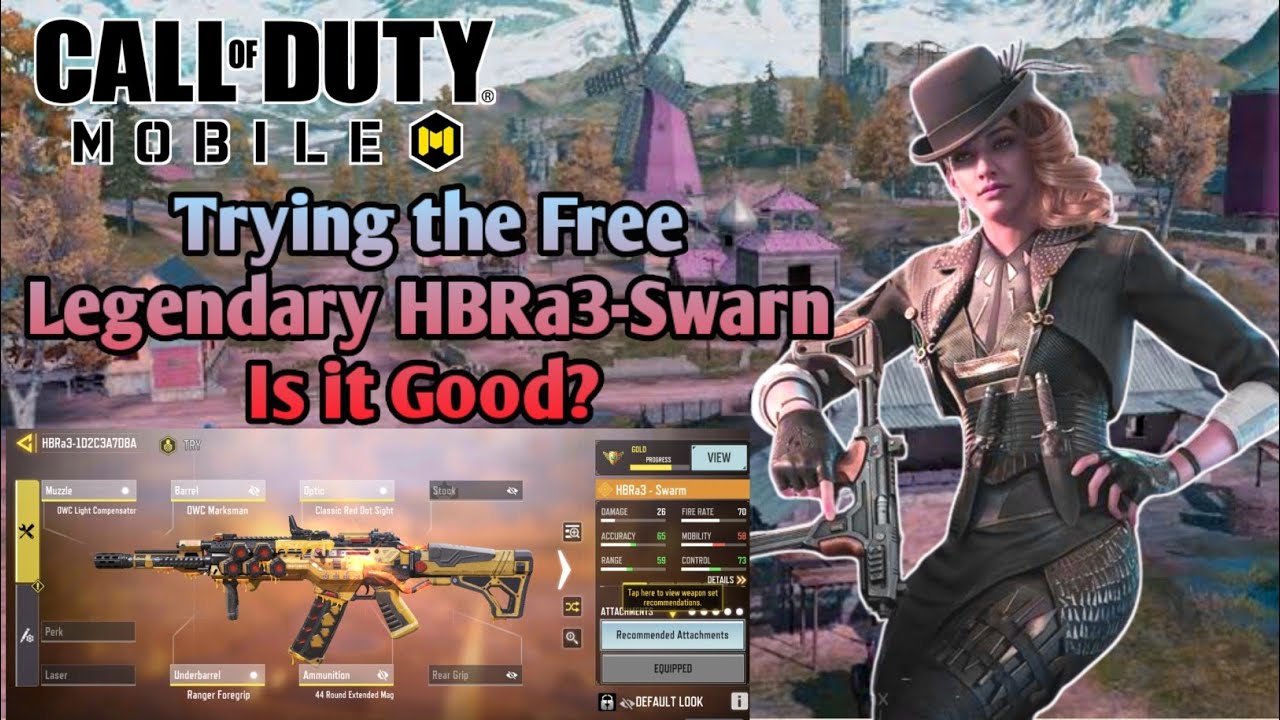 Trying the Free Legendary HBRa3-Swarn in CODM Battle Royale 2024 - Is ...