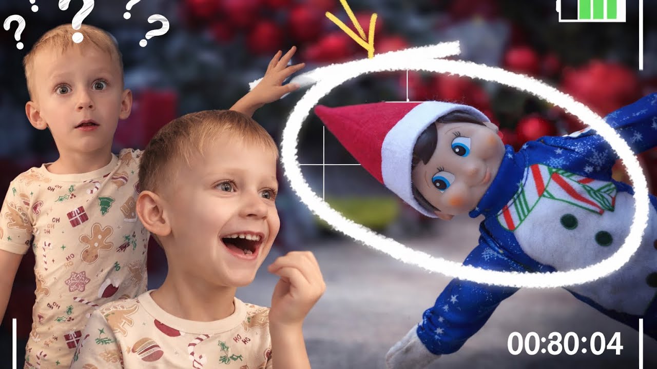 Elf on the Shelf caught on Camera! - YouTube