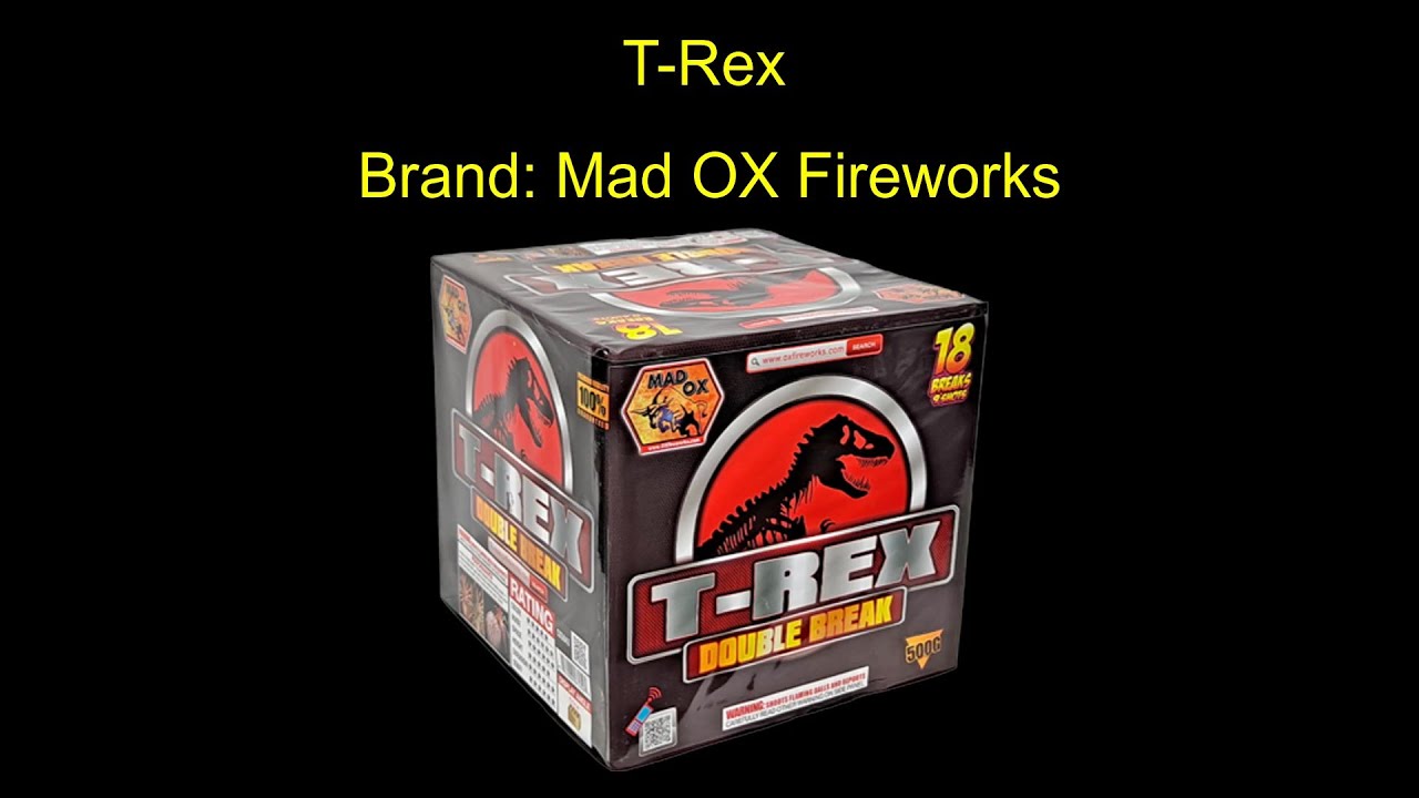 T-Rex Mad OX Fireworks - YouTube