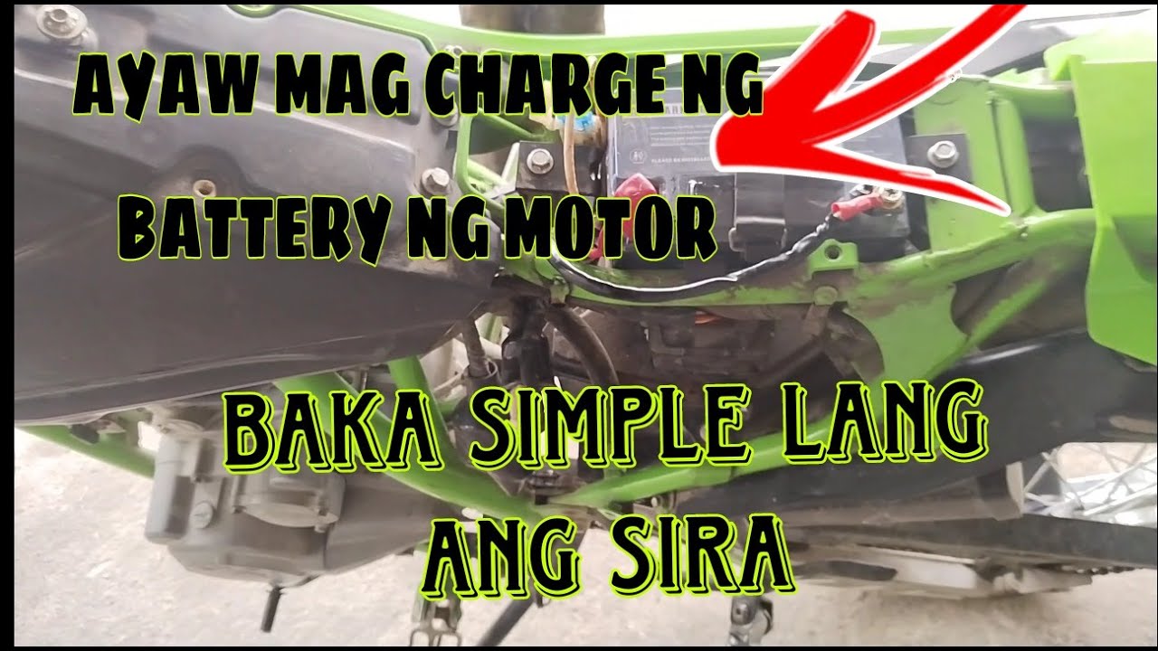AYAW MAG CHARGE NG MOTOR || SIMPLE LANG PALA ANG SIRA - YouTube