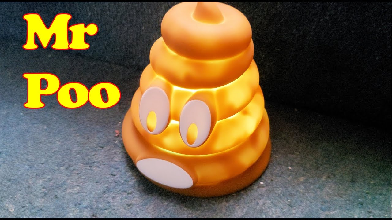 Mr Poo LED Night Light - YouTube