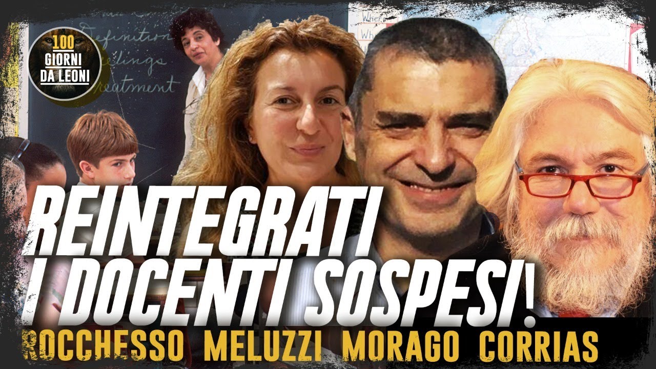 Reintegrati i DOCENTI SOSPESI! Con Alessandro Meluzzi, Pedro Morago e ...