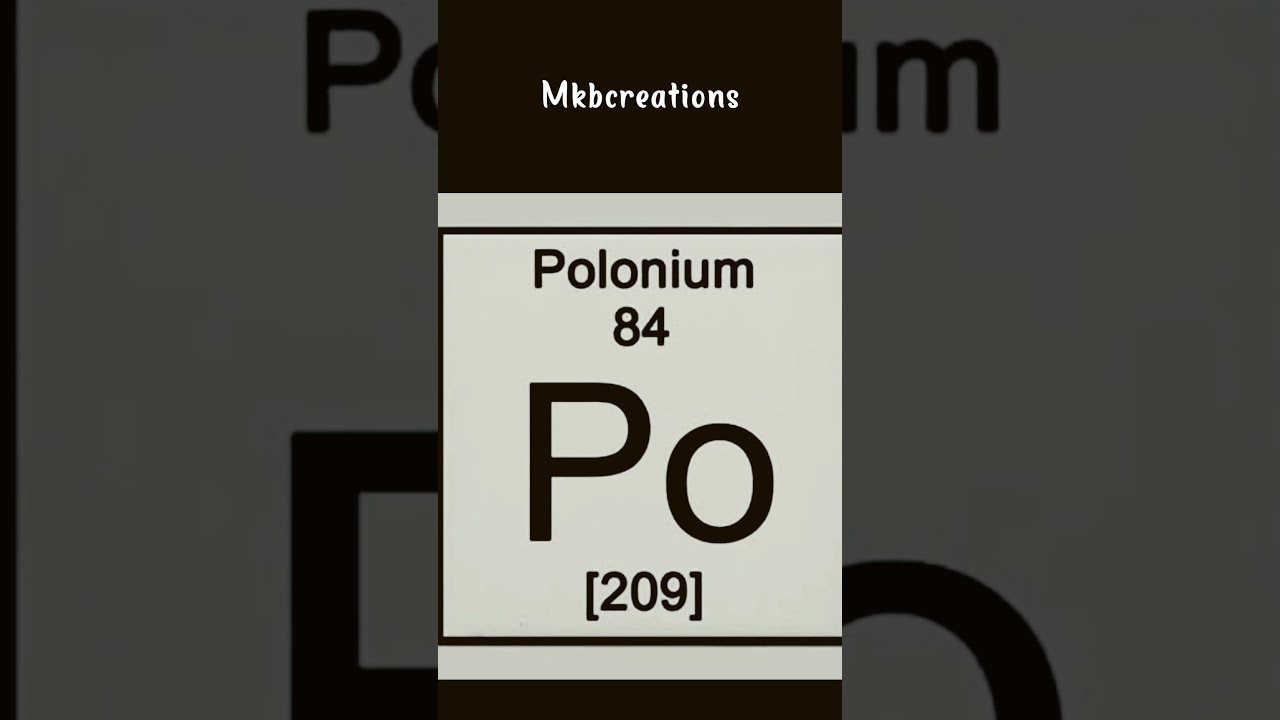 polonium poison.. fact 100 facts.. #youtubeshorts #facts #shorts # ...