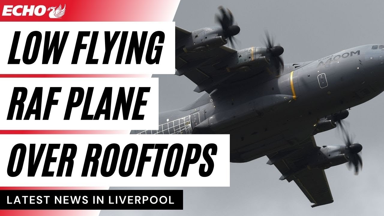 Low flying RAF plane spotted on 'crazy flight path' over rooftops - YouTube