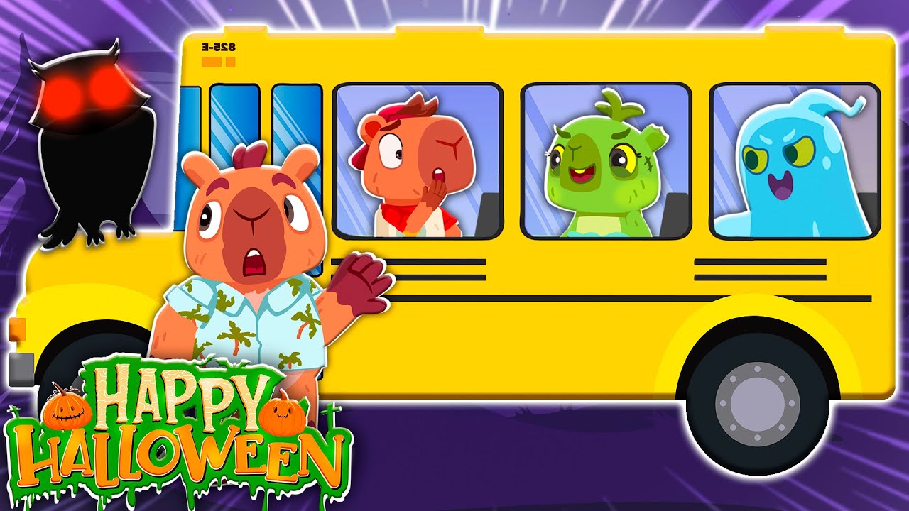Halloween Bus Song | Wheels On The Bus | Happy HALLOWEEN Song - YouTube