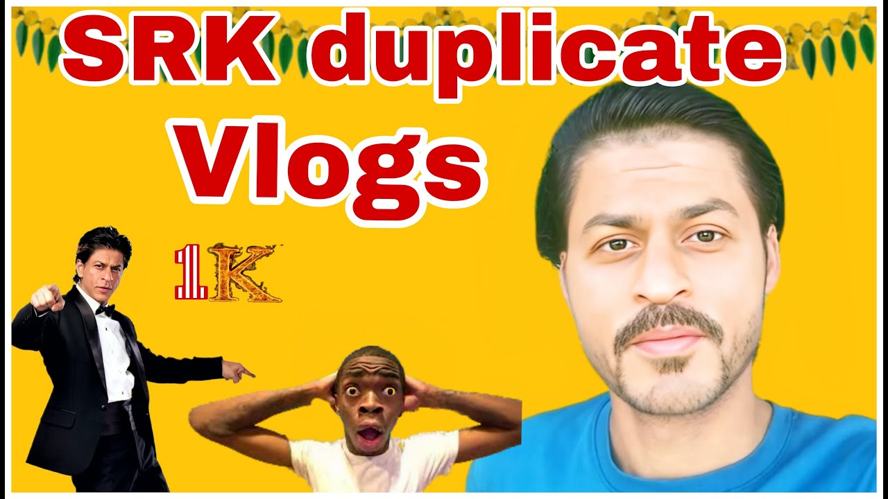 SRK Duplicate Vlog on YouTube😱 Shahrukh khan Mera YouTube pe vlog🙈 #vlog#actor #subscribe #srk ...