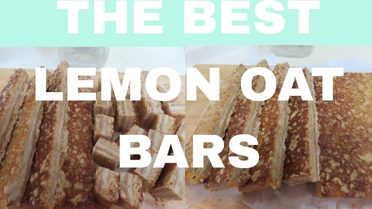 The Best Lemon Oat Bars! - YouTube