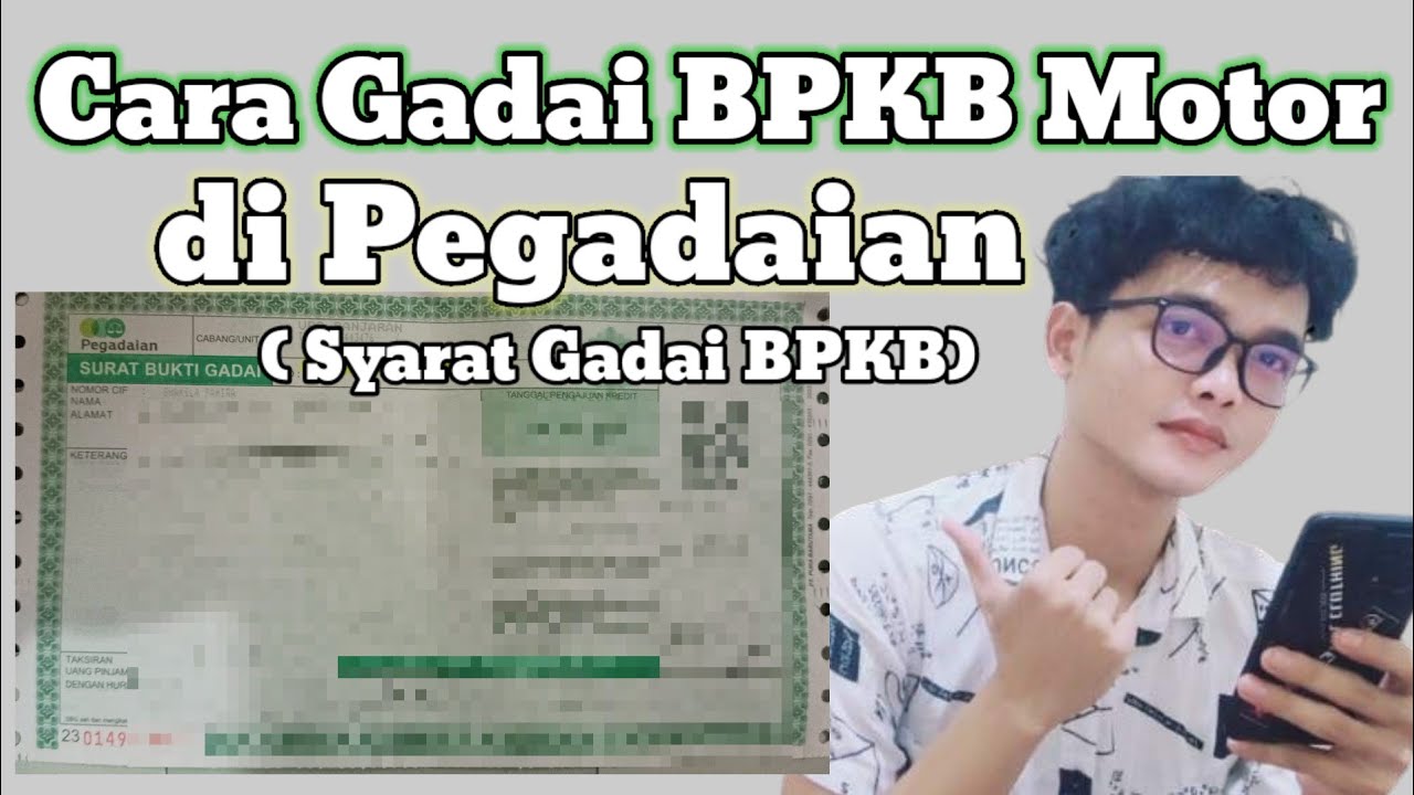 Cara Gadai BPKB Motor di Pegadaian Terbaru 2024 ( Syarat Gadai BPKB ...