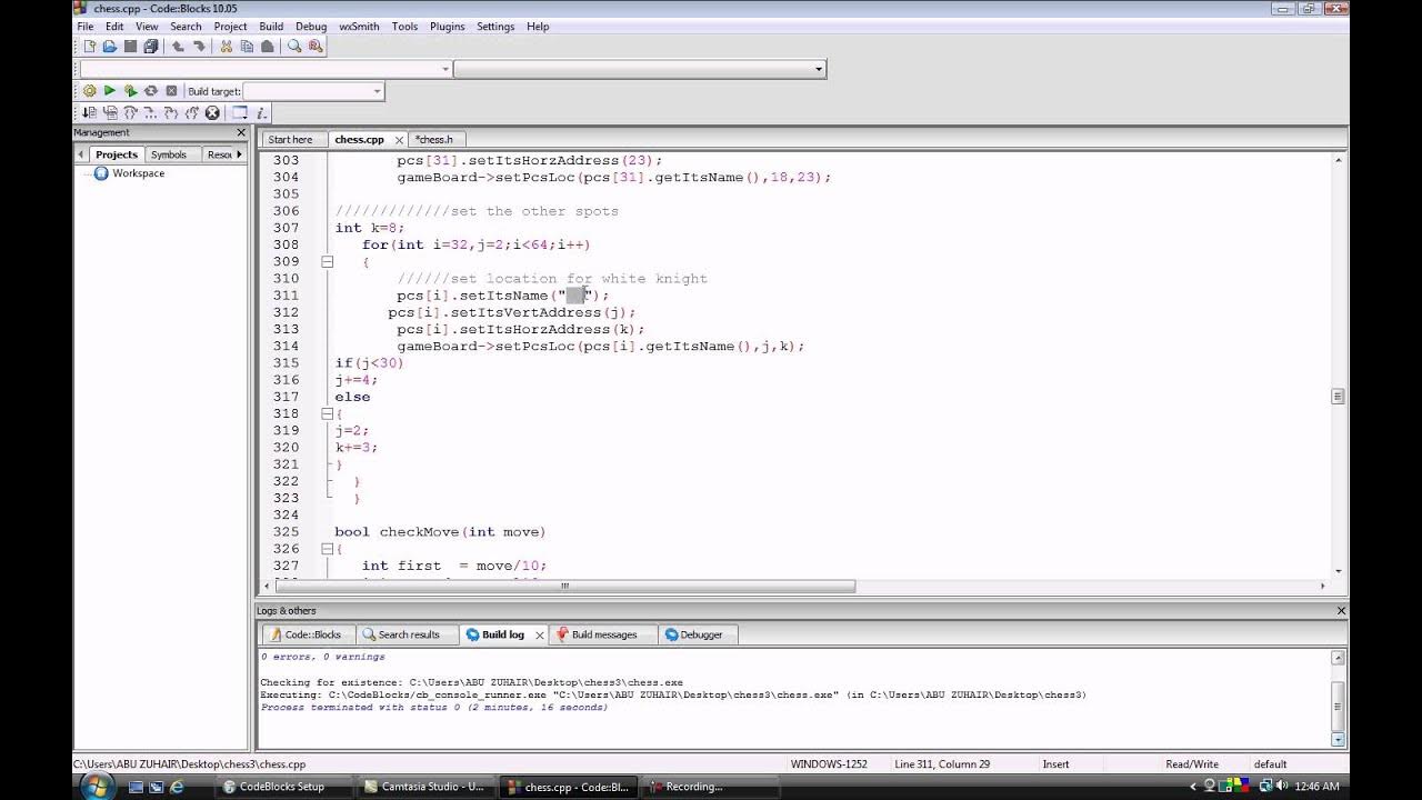 Chess Game Using C++ Simple Codec - YouTube