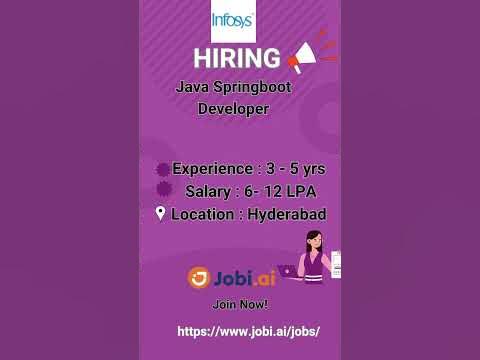 "Java Spring Boot Developer at Infosys | 3-5 Years of Experience | Drive Innovation with Us ...
