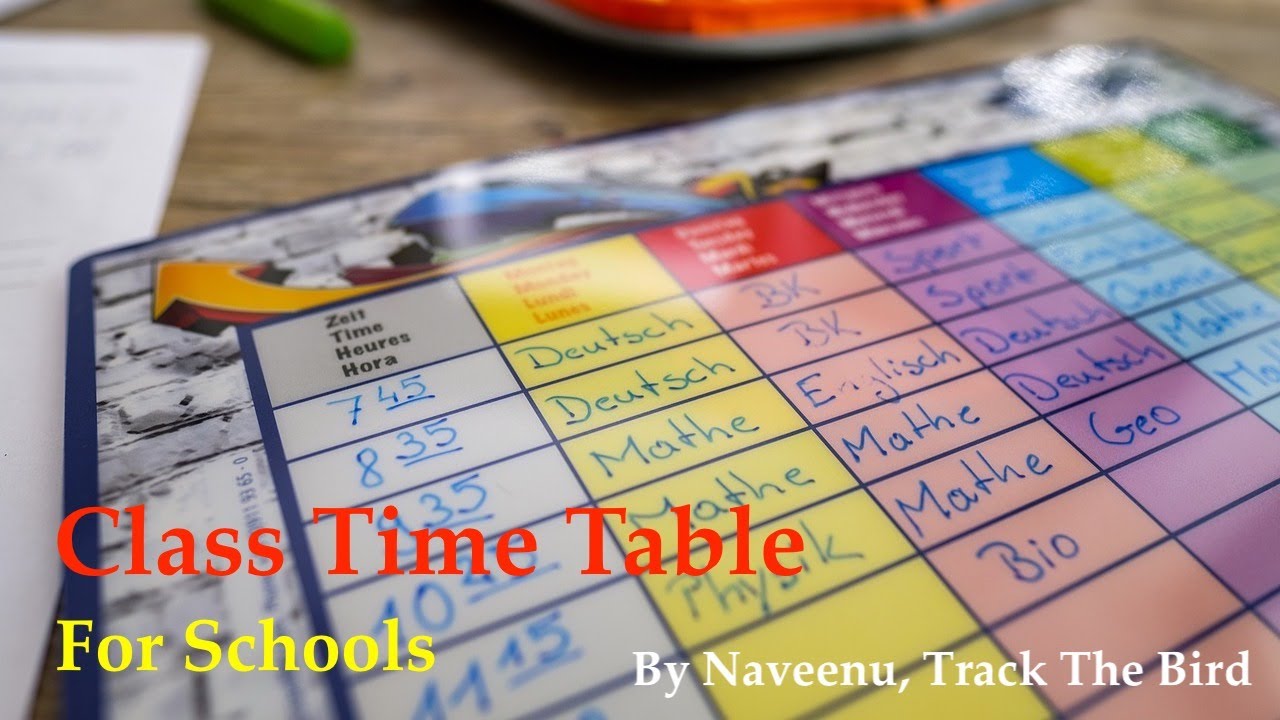 How To Create Class Time Table Using Excel YouTube how-to-create-class-time-table-using-excel-youtube