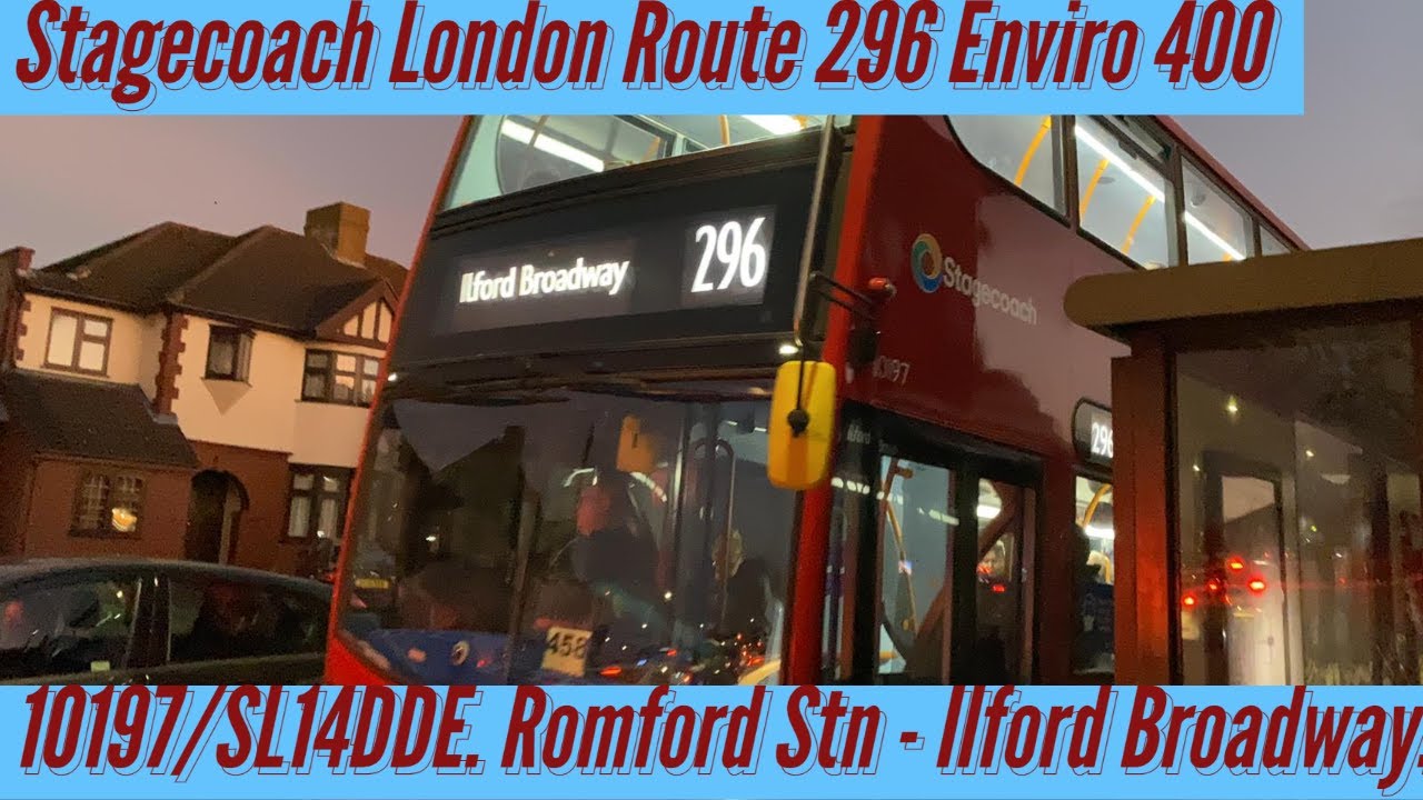 i,Bus 296 to Ilford Broadway. - YouTube