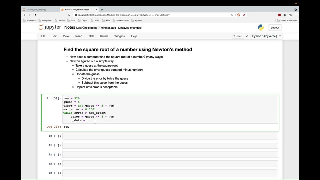 07 Finding the Square Root using Newton's Method - YouTube