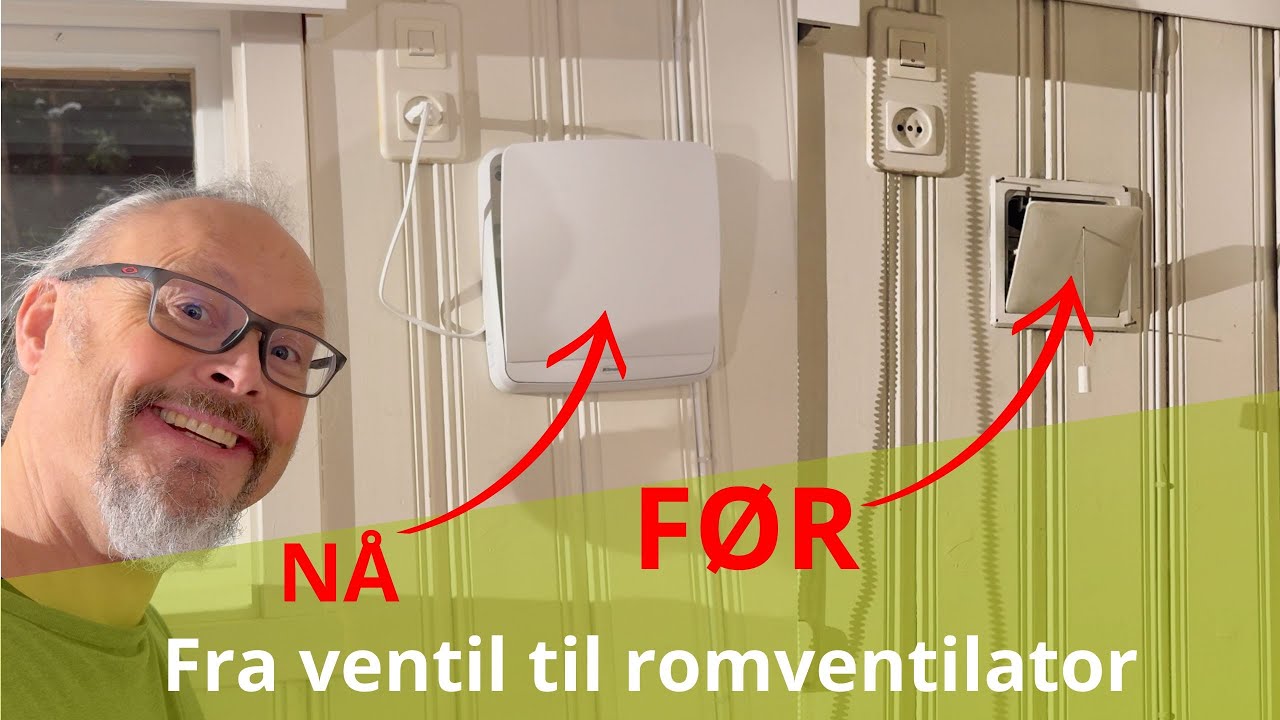 Hvordan installere romventilator i eksisterende lufteventil? Arida ...