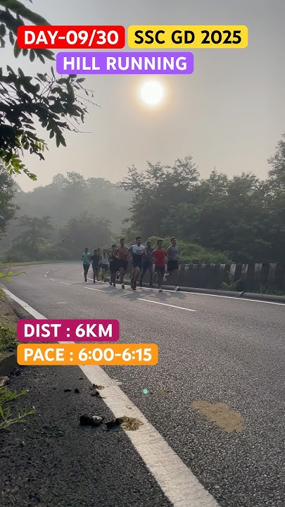 DAY-09/30 ‼️ SSC GD 2025 FINAL SERIES ‼️ HILL RUNNING #sscgd #sscgd2025 #5km #day09 - YouTube