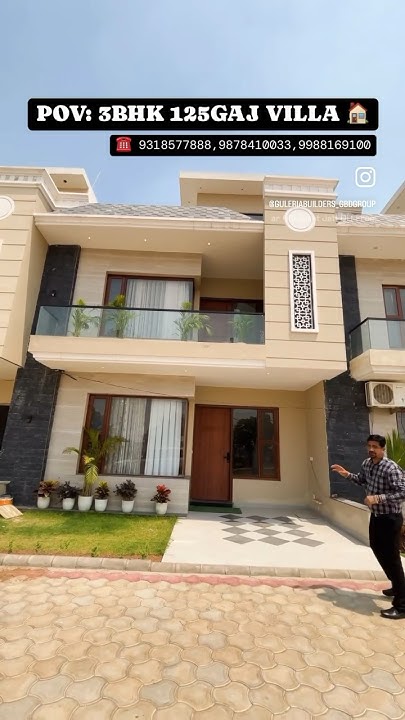 🔥3BHK 125Gaj Duplex Villa For Sale @Zirakpur, Near Chandigarh 9318577888 #shorts - YouTube