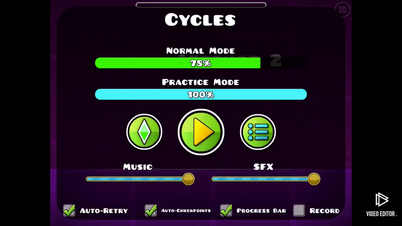 Beating Cycles In Geometry Dash - YouTube