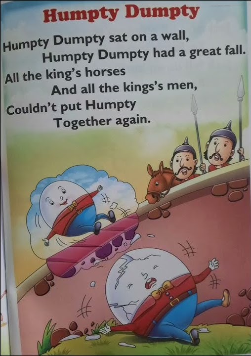 Humpty Dumpty Sat On A Wall Poem